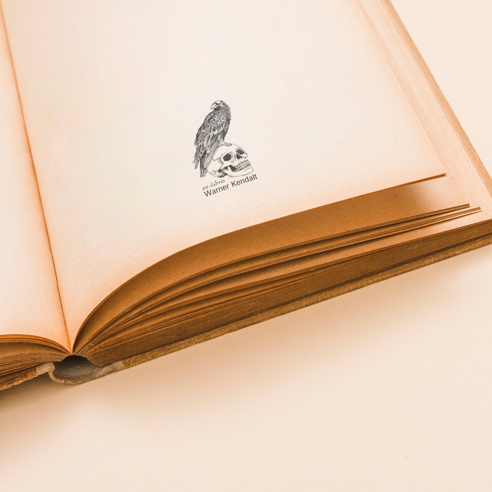 Ex-libris Stamp Raven Stamp Crow Stamp Library Stamp Book - Etsy