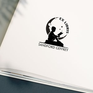 Ex-libris Stamp, Ex Libris Reader Stamp, Library Stamp, Book Stamp ...