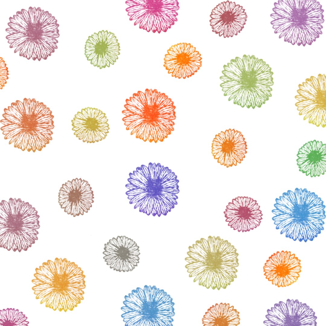 Set of 2 Daisies Stamp, Daisy Stamp,pattern Stamp, Flower Stamp, Wooden ...