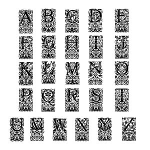 Initial Stamp, Character Stamp, Alphabet Stamp, Stamp With Your Name ...