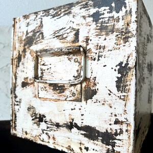 Vintage Repurposed Metal Ice Mold Planter Box Indoor Outdoor Chippy ...