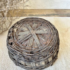 Antique Vintage Bamboo Gathering Basket 10 - Etsy