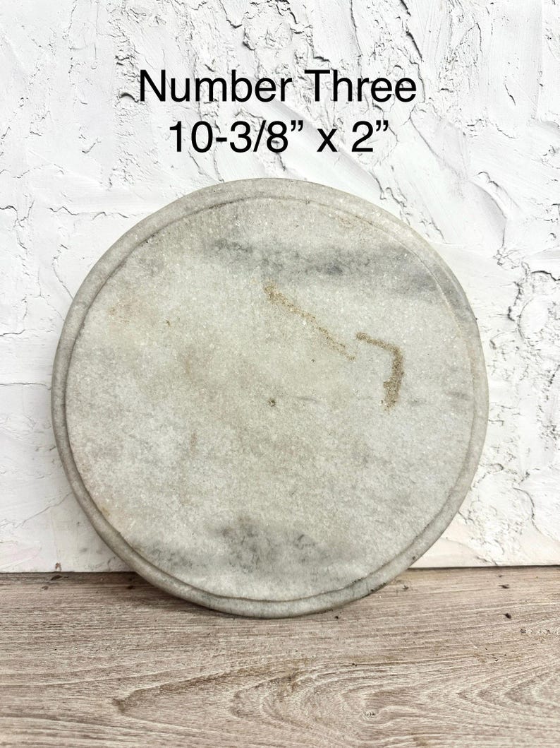 Marble Stone Round Riser| Rustic Organic Coffee Table Decor 10” - Etsy