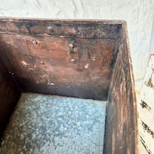 Vintage Repurposed Metal Ice Mold Planter Box Indoor Outdoor Chippy ...