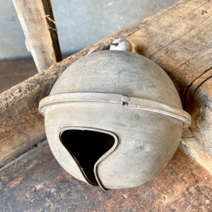 Extra Large Farmhouse Galvanized Jingle Bell Christmas Decoration 8” - Etsy