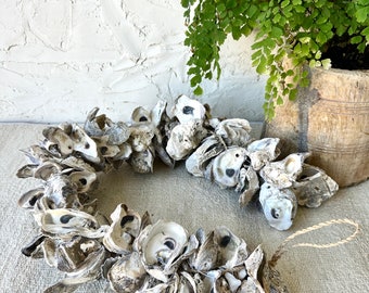 Oyster Shell Bead Garland, Low Country Decor, Nautical Theme, Coastal ...