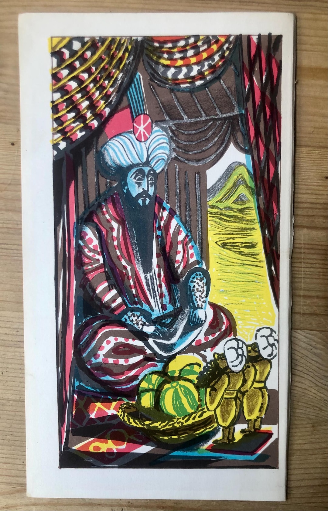 Edward Bawden Lithograph of Vathek, Illustration for Vathek, 1958 - Etsy