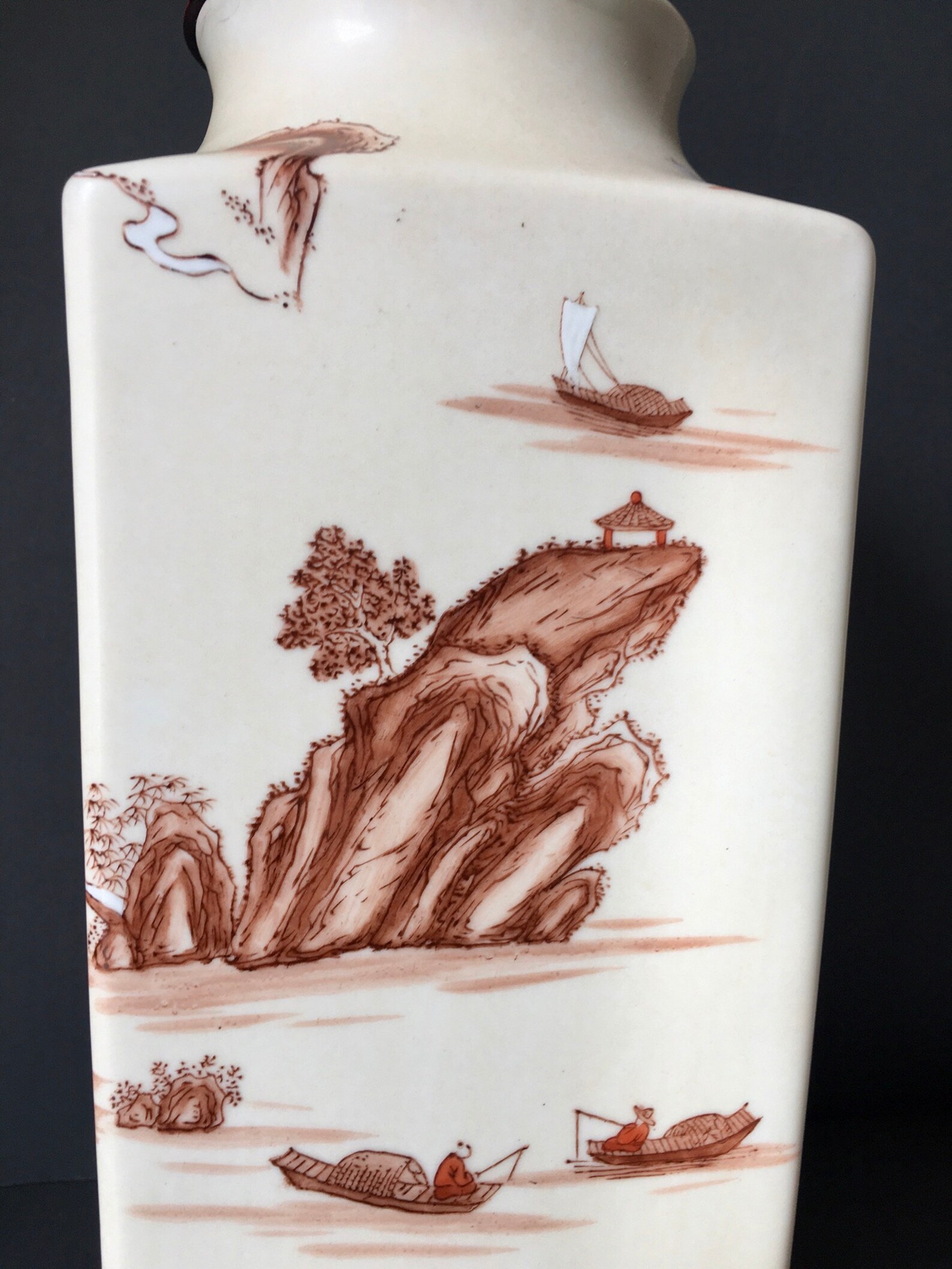 Vintage Chinese Cong Vase 17 Pillar Urn Vase on Plinth - Etsy UK