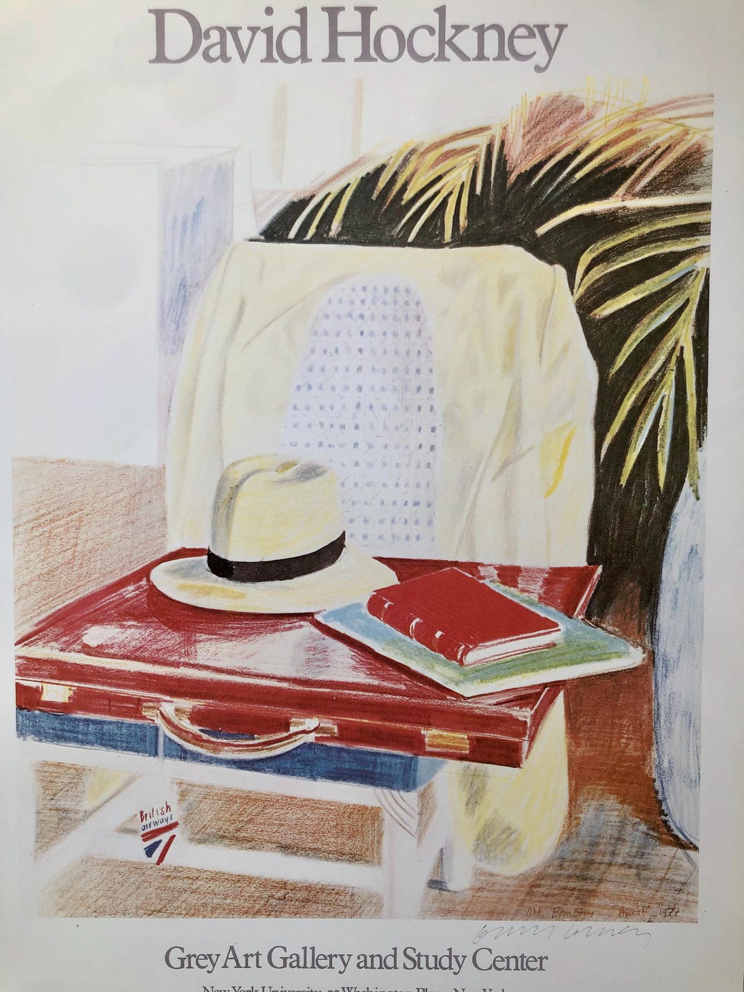 1987 David Hockney Poster Print for ‘grey Art Gallery and Study Centre ...