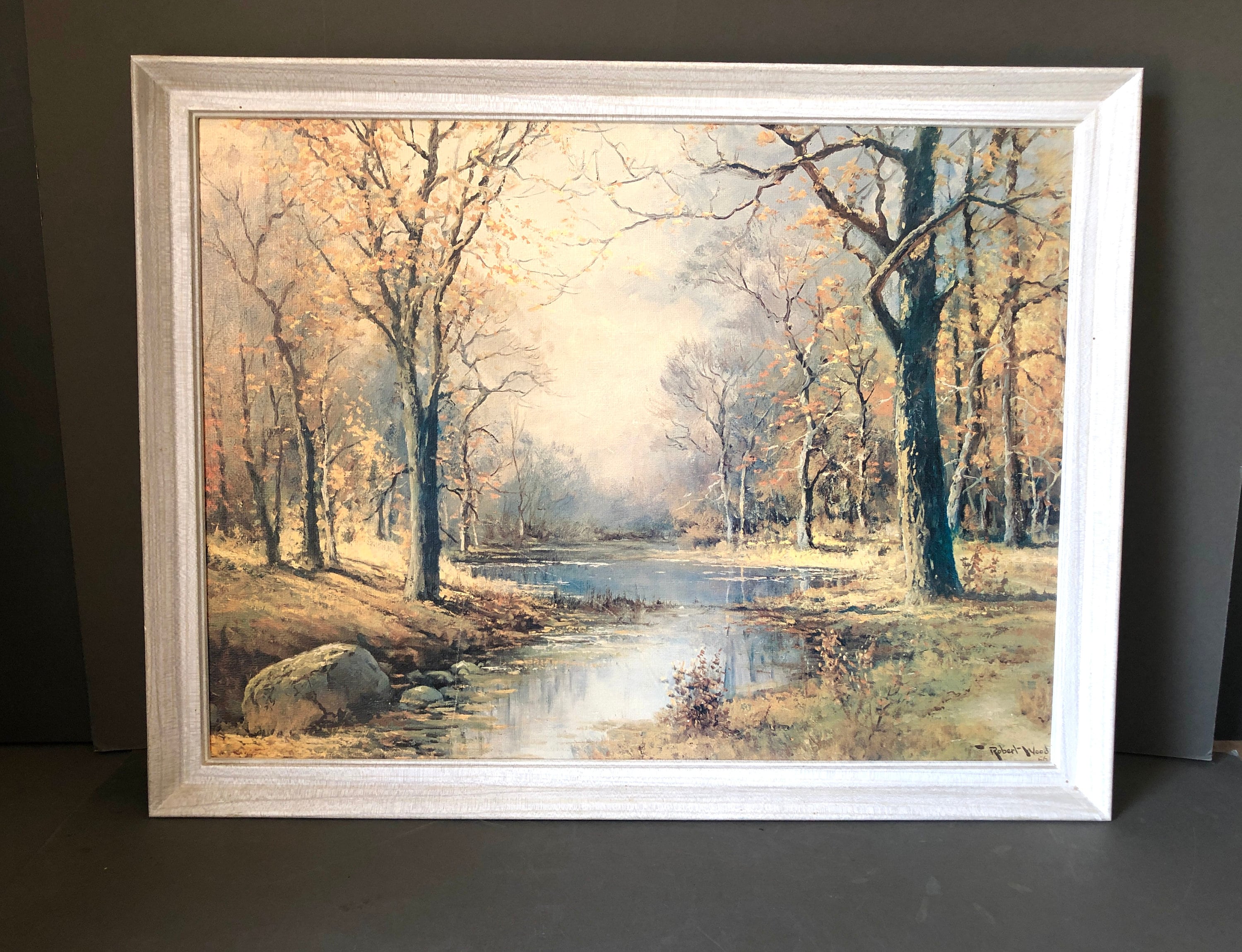 Mid Century Robert Wood Framed Print Vintage October Morn | Etsy Canada