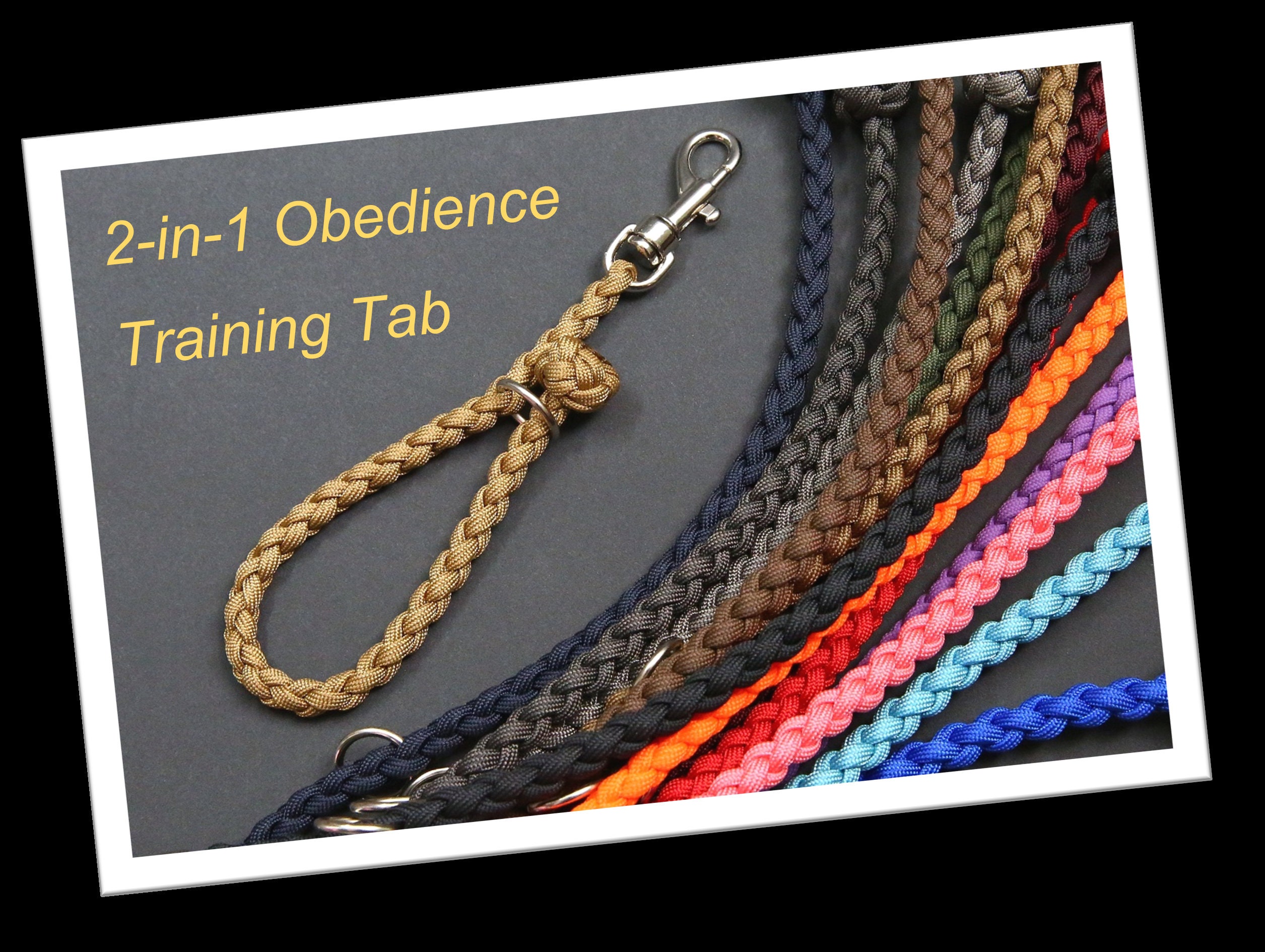 2-in-1 Tab Leash / Converts to a Short Handle Tab / Obedience - Etsy