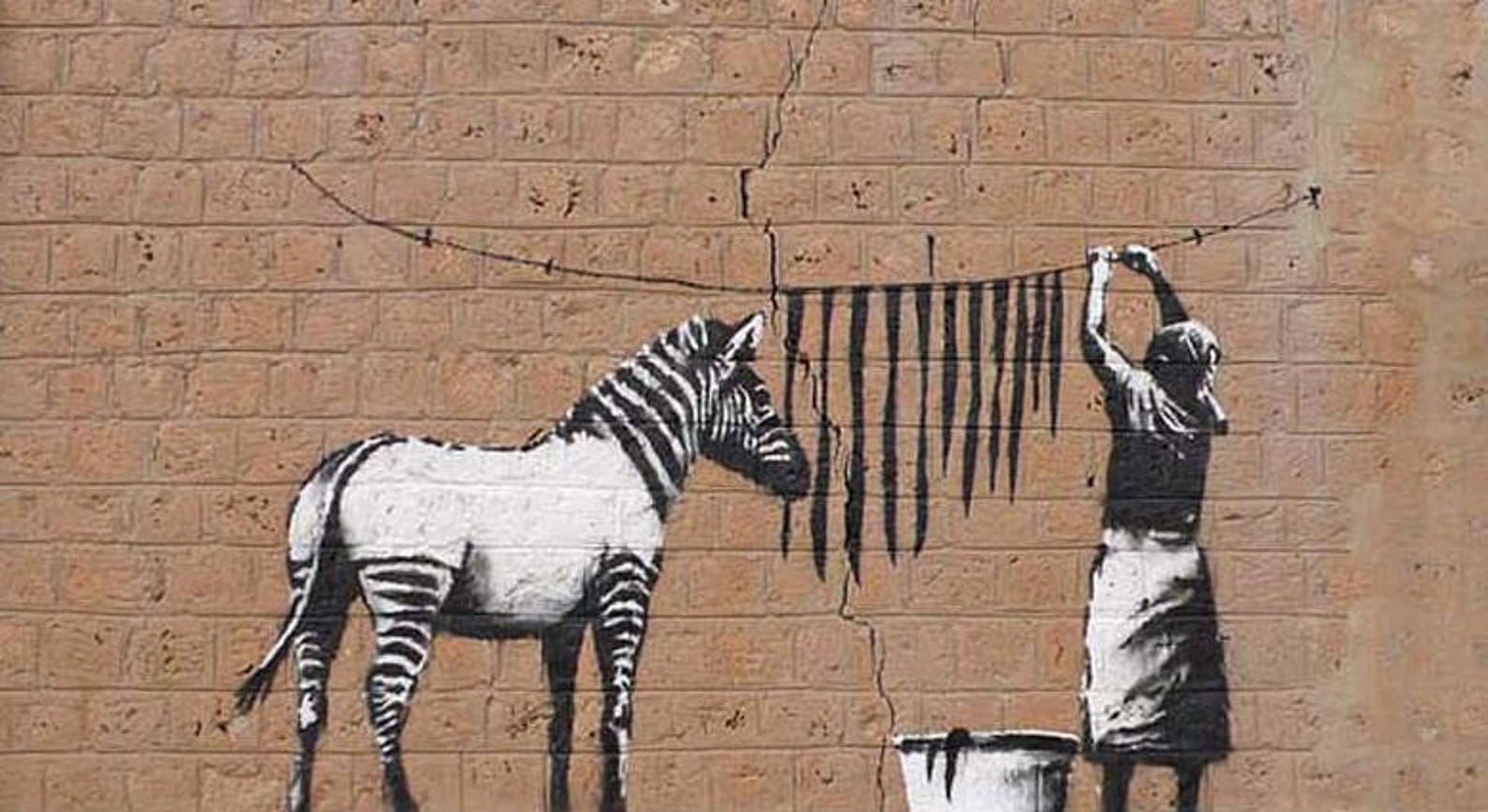 Zebra Timbuktu Banksy Graffiti Spray Painting Stenciling | Etsy
