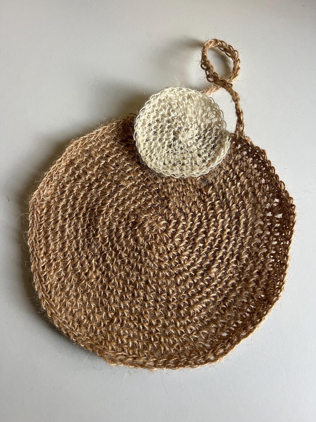 Handwoven Hemp Body&fase Scrub - Natural Exfoliating Loofah Spa Gift (2 ...