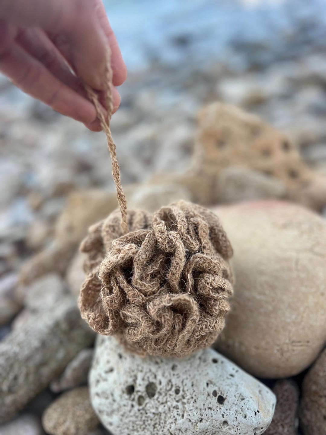 Handwoven Hemp Body Scrub - Natural Exfoliating Spa Sponge - Etsy