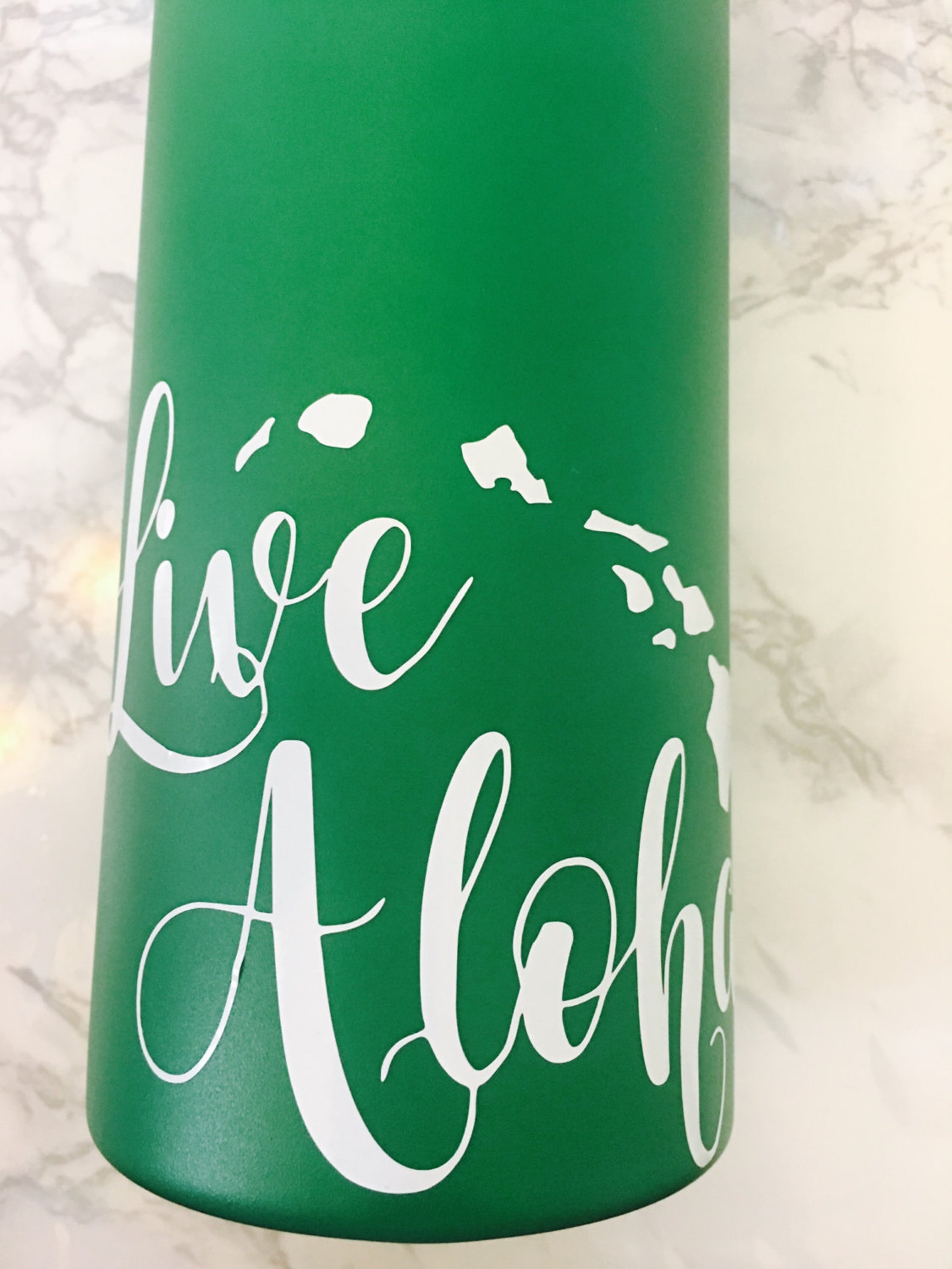 Live Aloha Hawaii Custom Vinyl Decal Sticker Flask Water Bottle Laptop ...