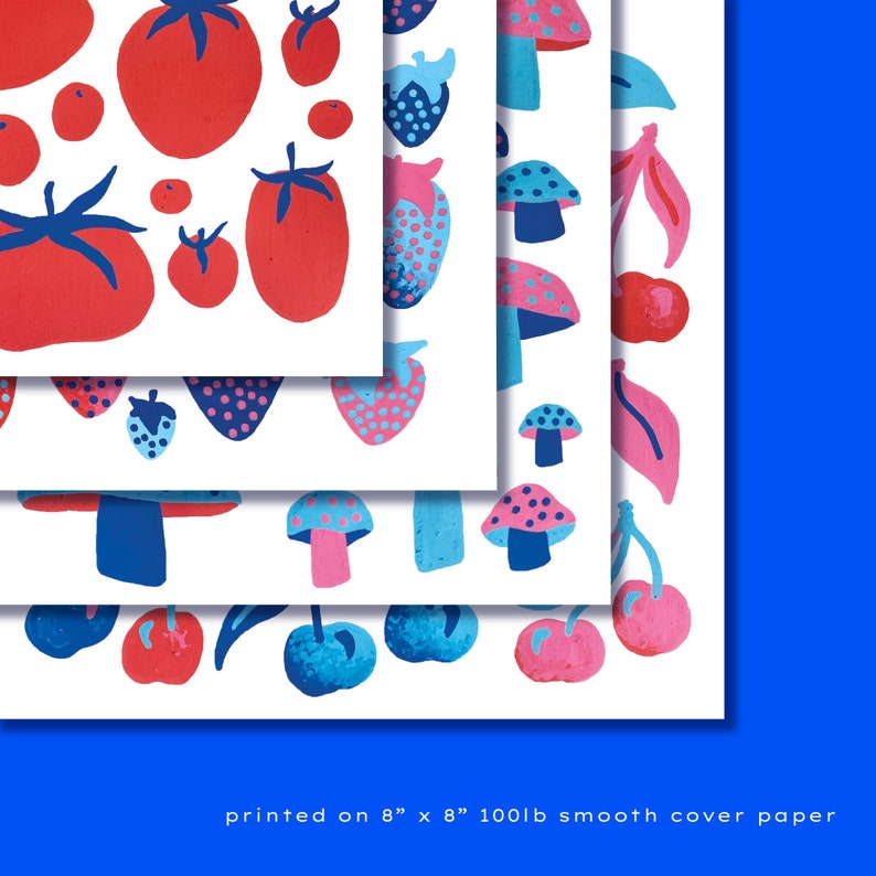 Pink Fig Illustration, Fruit Wall Art, Colorful Art, Handdrawn ...