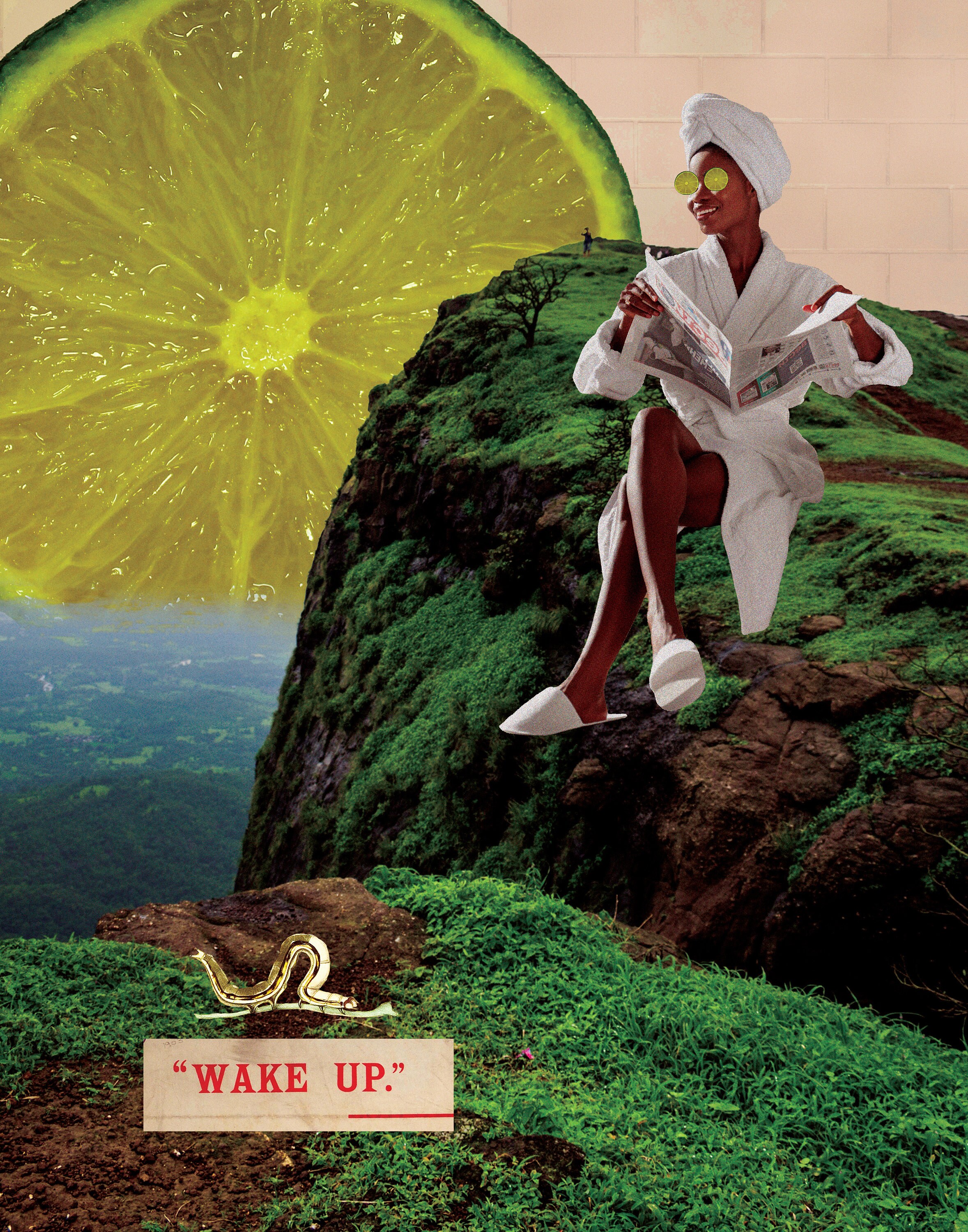 WAKE UP Art Print Surrealist Collage Art Home Decor Vintage Art Wall Decor Maximalist Art - Etsy