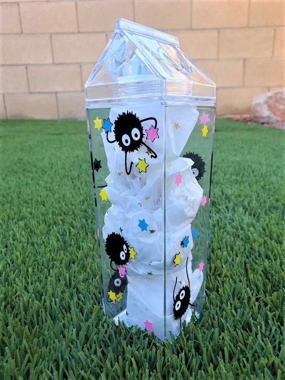 Water Bottle Cup Milk Jug Tumbler Soot Sprites Milk Cartoon Kitchen ...