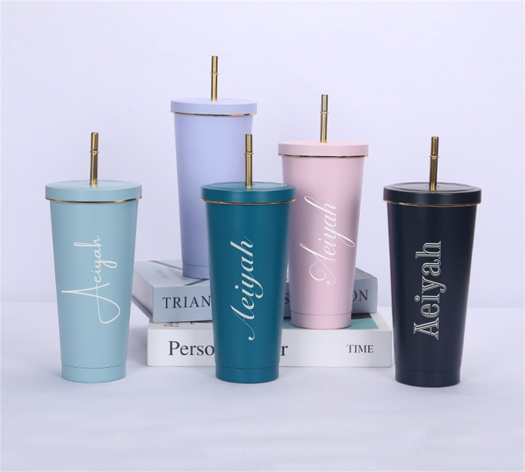 Personalized Tumbler 17oz/25oz Wedding Party Tumbler With Straw,custom ...