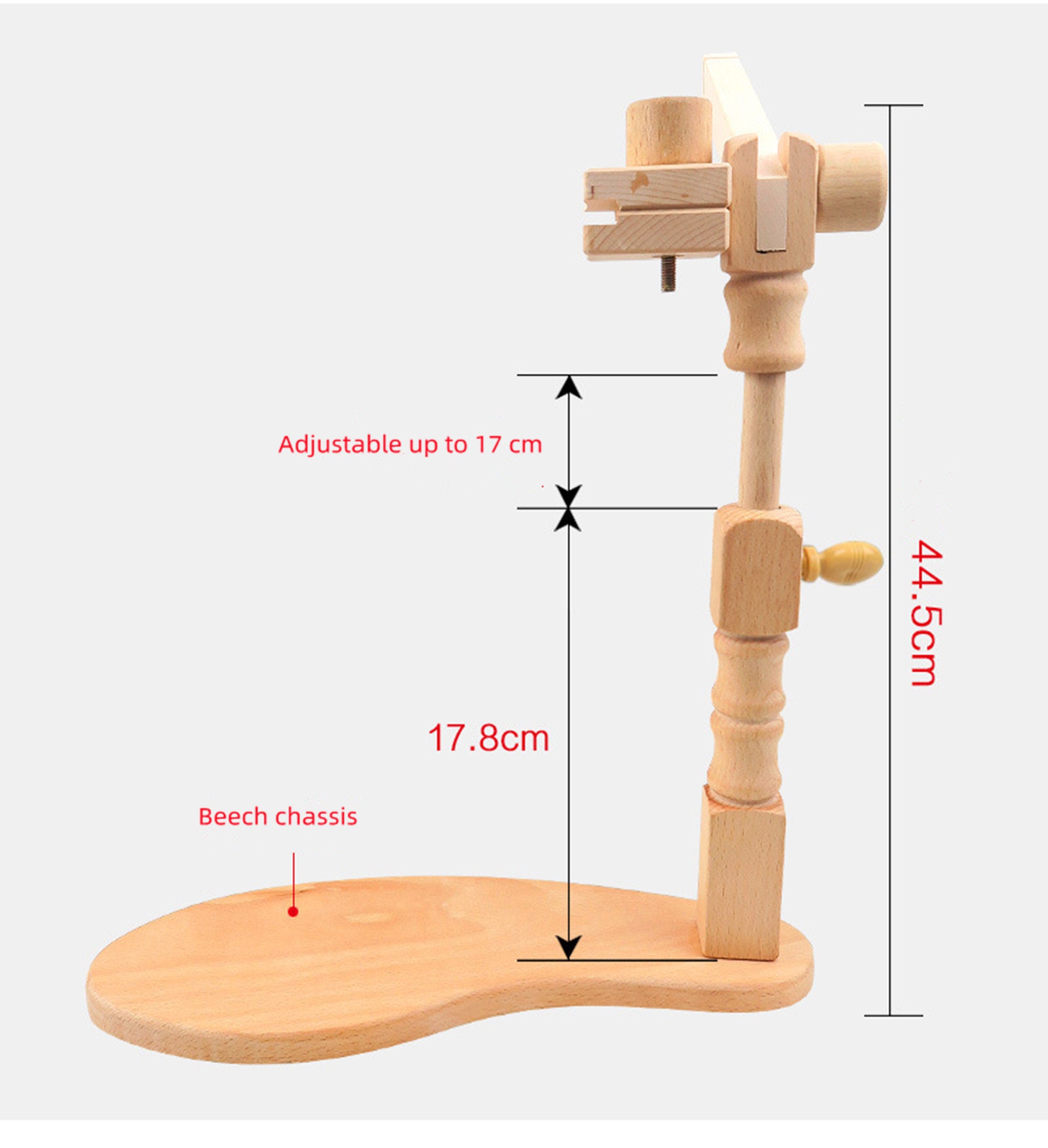 Embroidery Hoop Stand Two Ways Adjustable Wooden Cross Stitch - Etsy