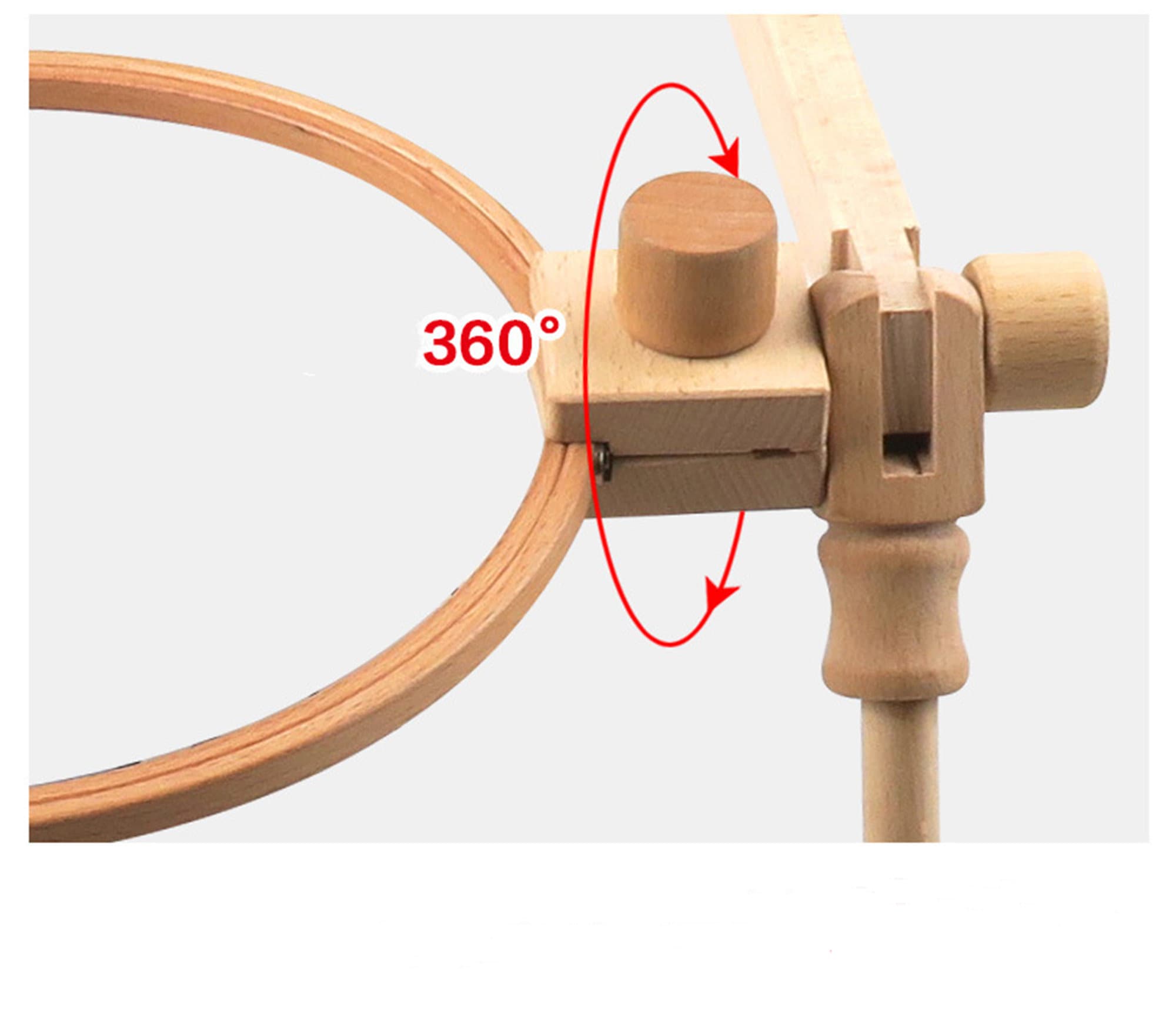 Embroidery Hoop Stand Two Ways Adjustable Wooden Cross Stitch - Etsy