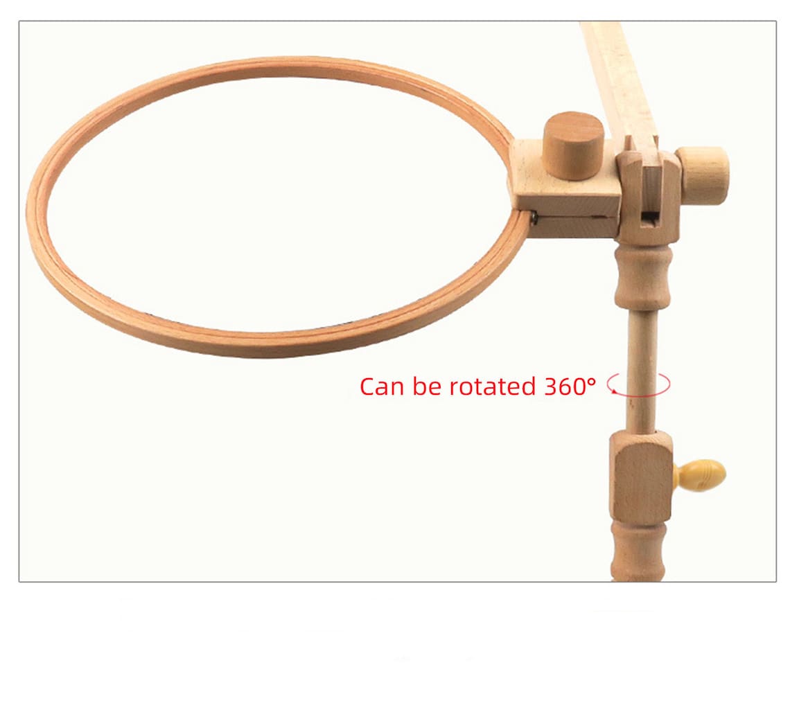 Embroidery Hoop Stand Two Ways Adjustable Wooden Cross Stitch - Etsy