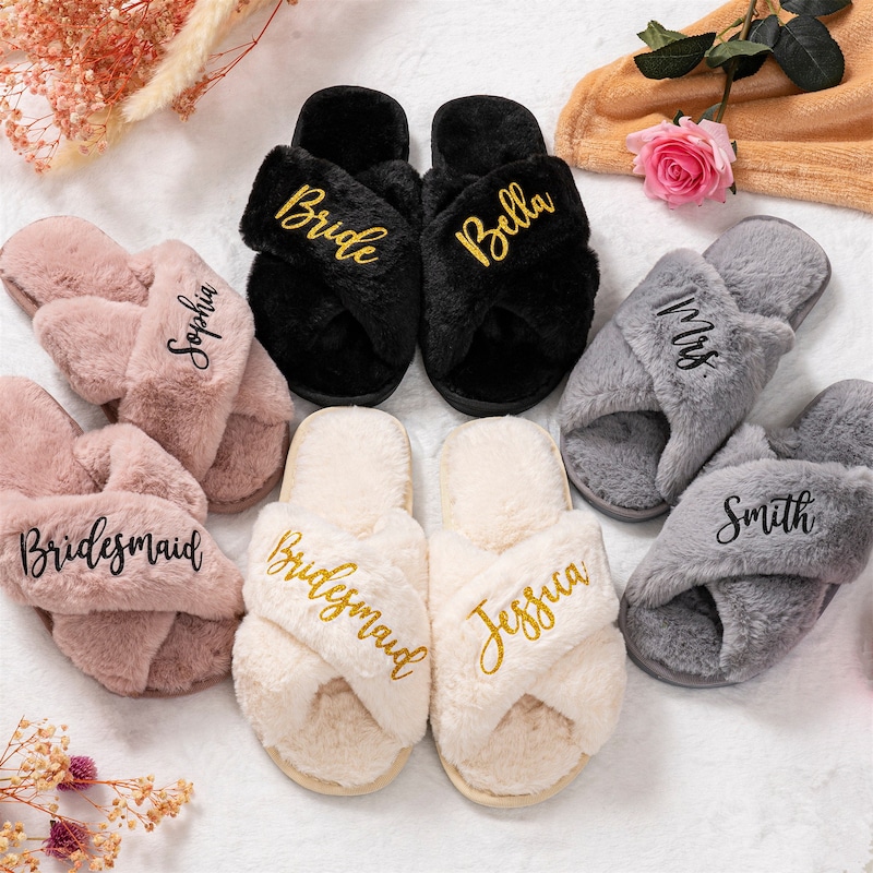 Bride Slippers - Etsy