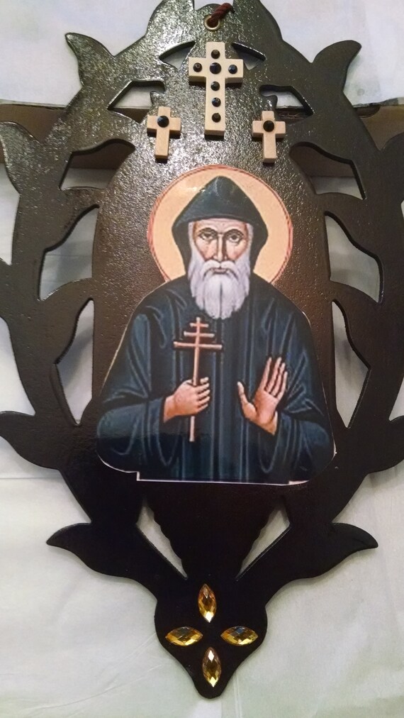 St. Sharbel Icon St. Sharbel Icon/picture Hand Made Wood | Etsy