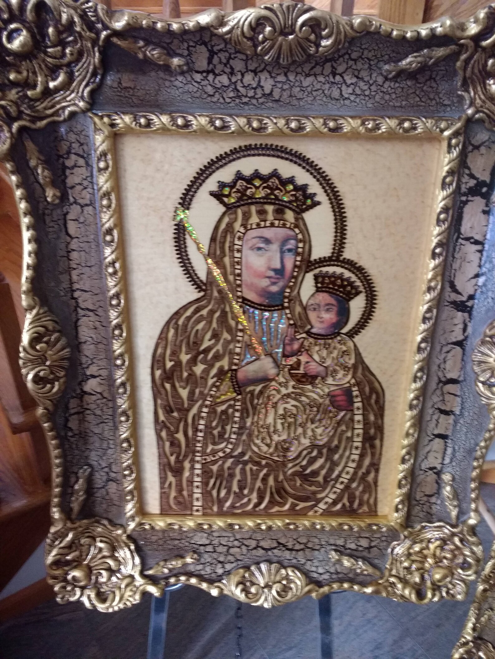 St.mary Orthodox Icon coptic Russian Greek Antique Frame - Etsy
