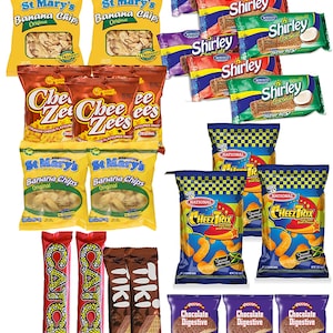 Jamaican Yardie Fun Snack Mix Variety Pack, 25 Count - Banana Chip ...