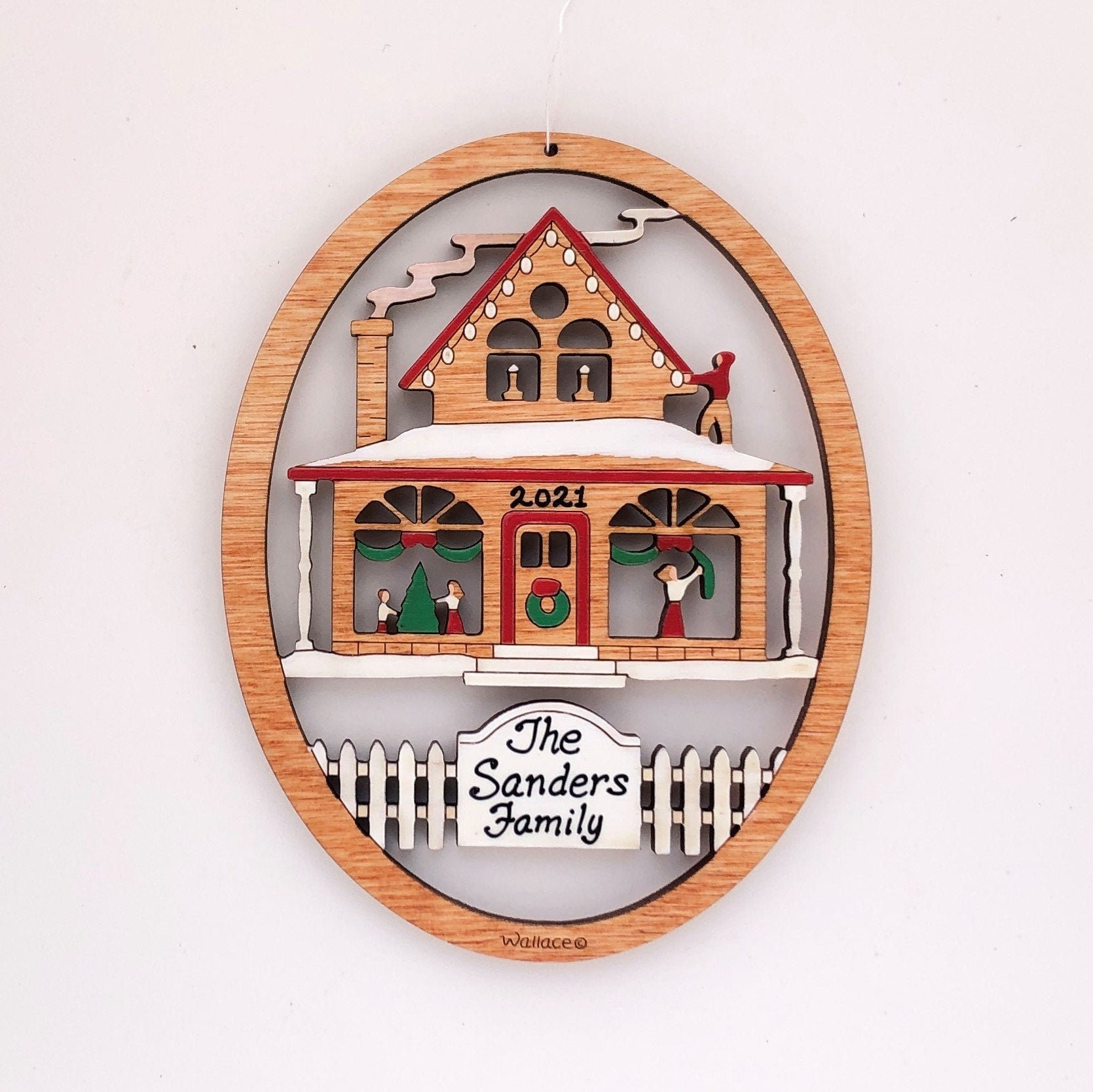 Personalized Family Decorating House for Christmas - Etsy