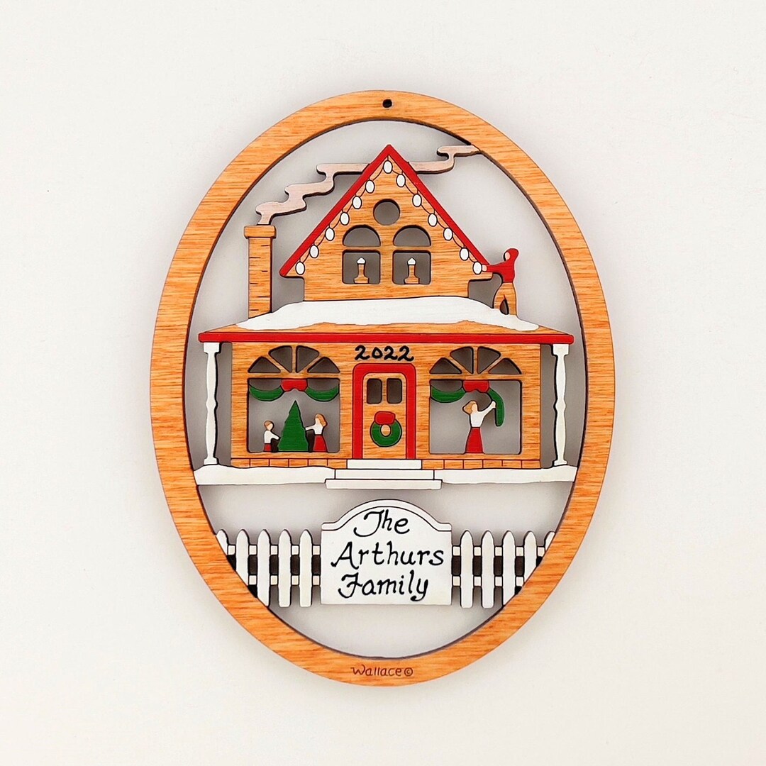 Personalized Family Decorating House for Christmas - Etsy