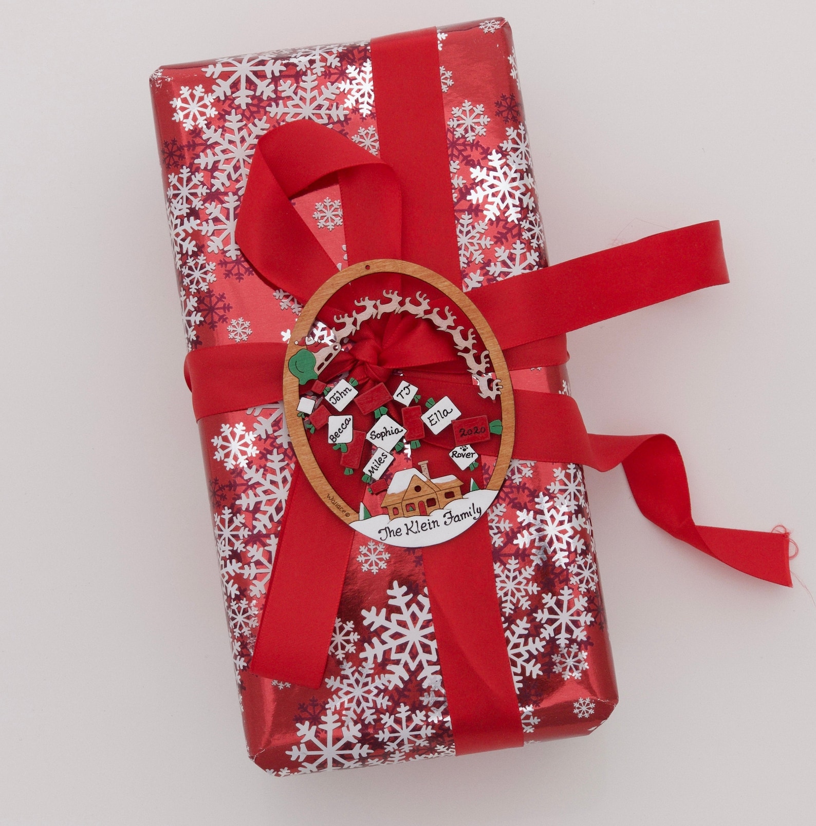 Personalized Santa's Sleigh Dropping Presents Christmas - Etsy