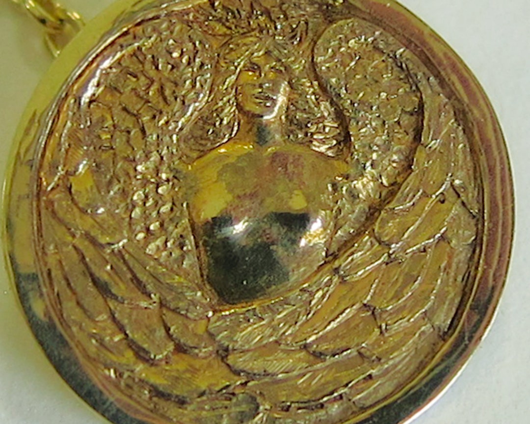 Angel of Dawn. the Angel is a Beautiful Bas-relief in 18kt Gold. - Etsy
