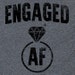 ENGAGED AF Engagement Party Gift Wedding Rings Invitations - Etsy