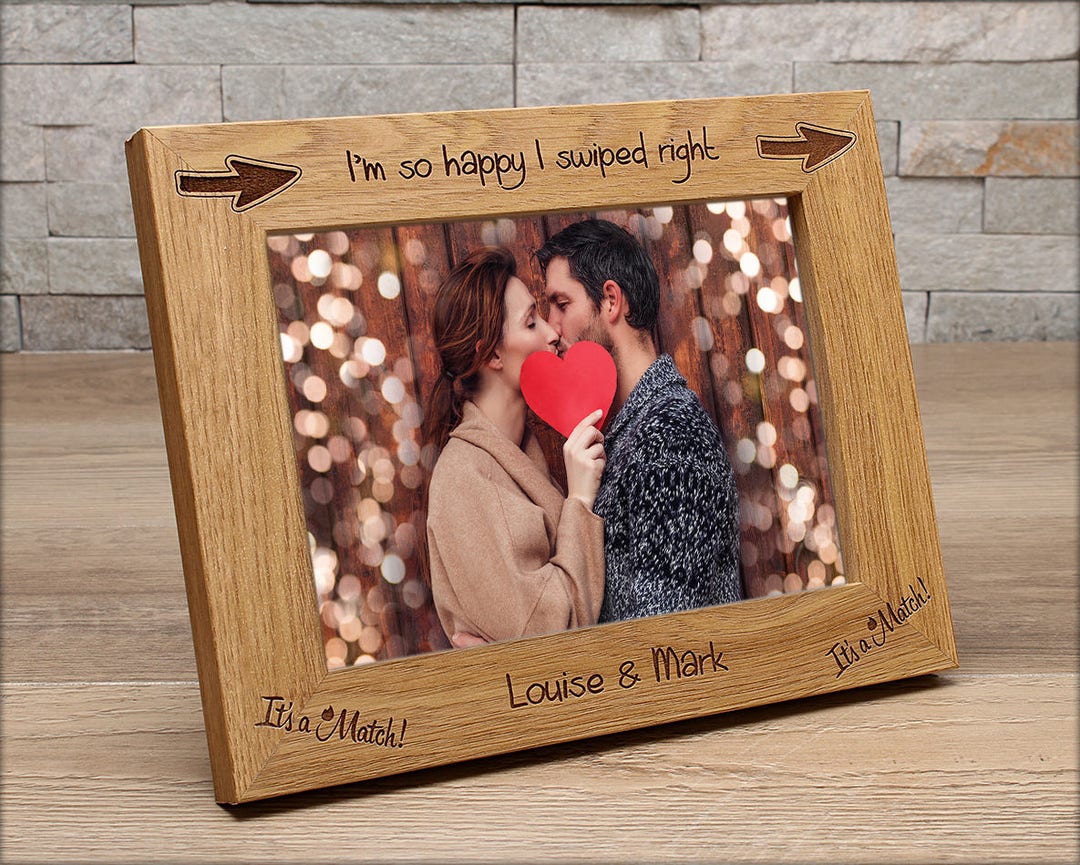 Personalised Photo Frame Tinder inspired picture frame I'm so happy I ...