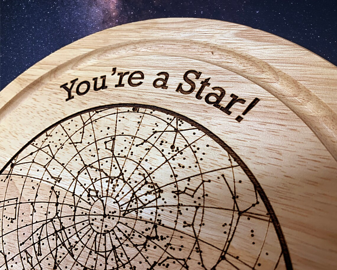 Custom Star Map Chopping Board Constellation Print Night Sky - Etsy UK