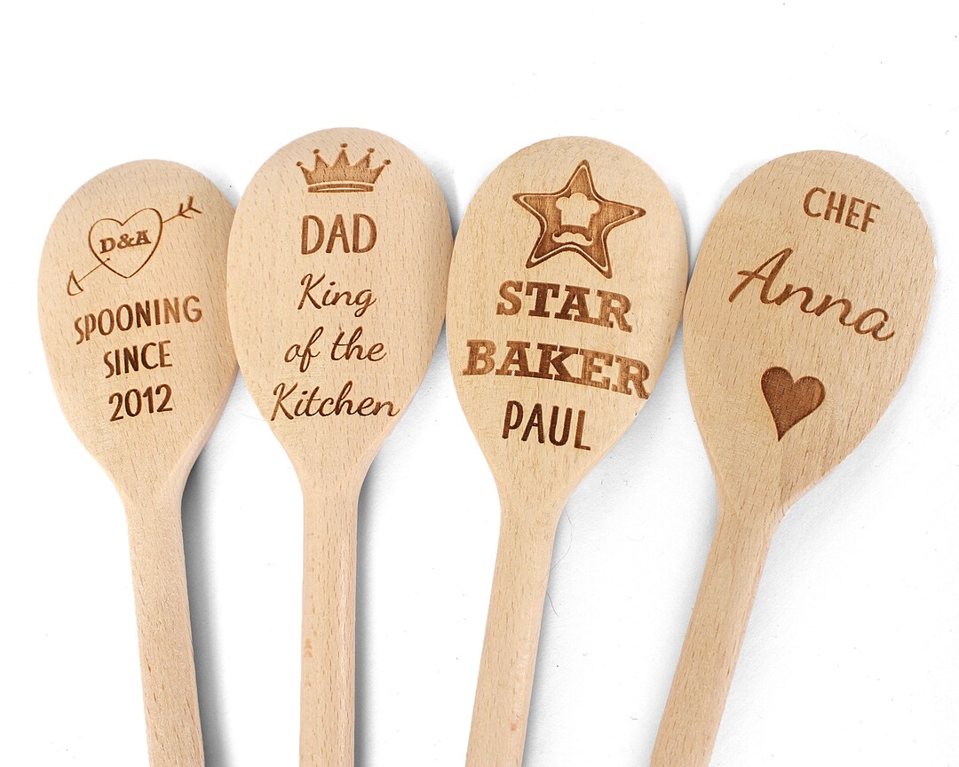 Personalised Wooden Spoon - 7 Designs to Choose From Plus a Create Your ...