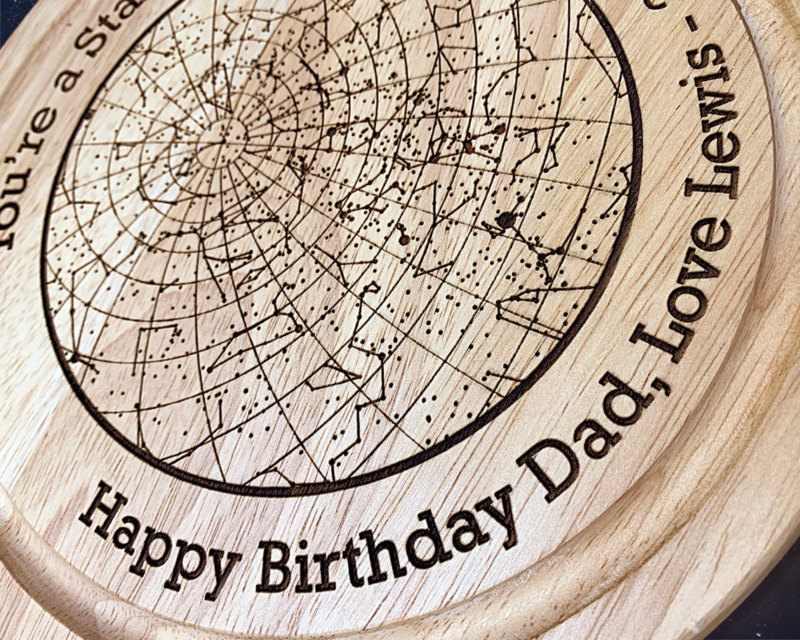 Custom Star Map Chopping Board Constellation Print Night Sky | Etsy