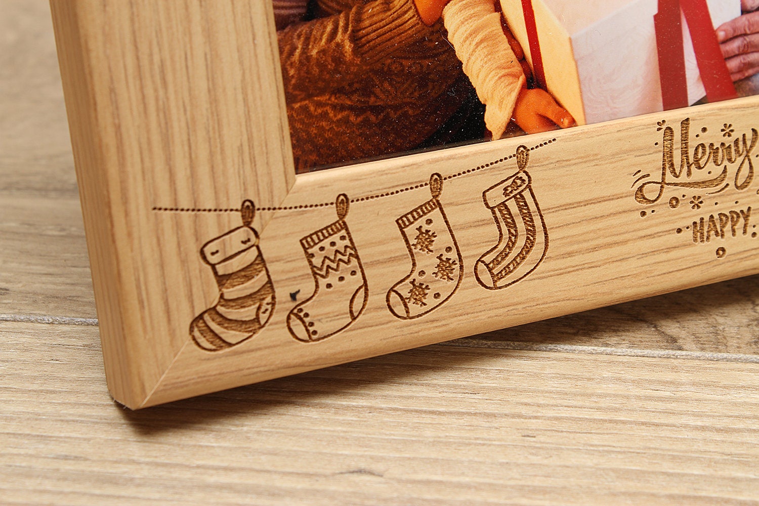 Personalised Photo Frame Family Christmas - Etsy UK