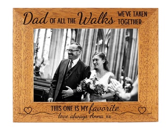 Personalised Father of the Bride Gift Wedding Wooden Photo Frame - Etsy UK