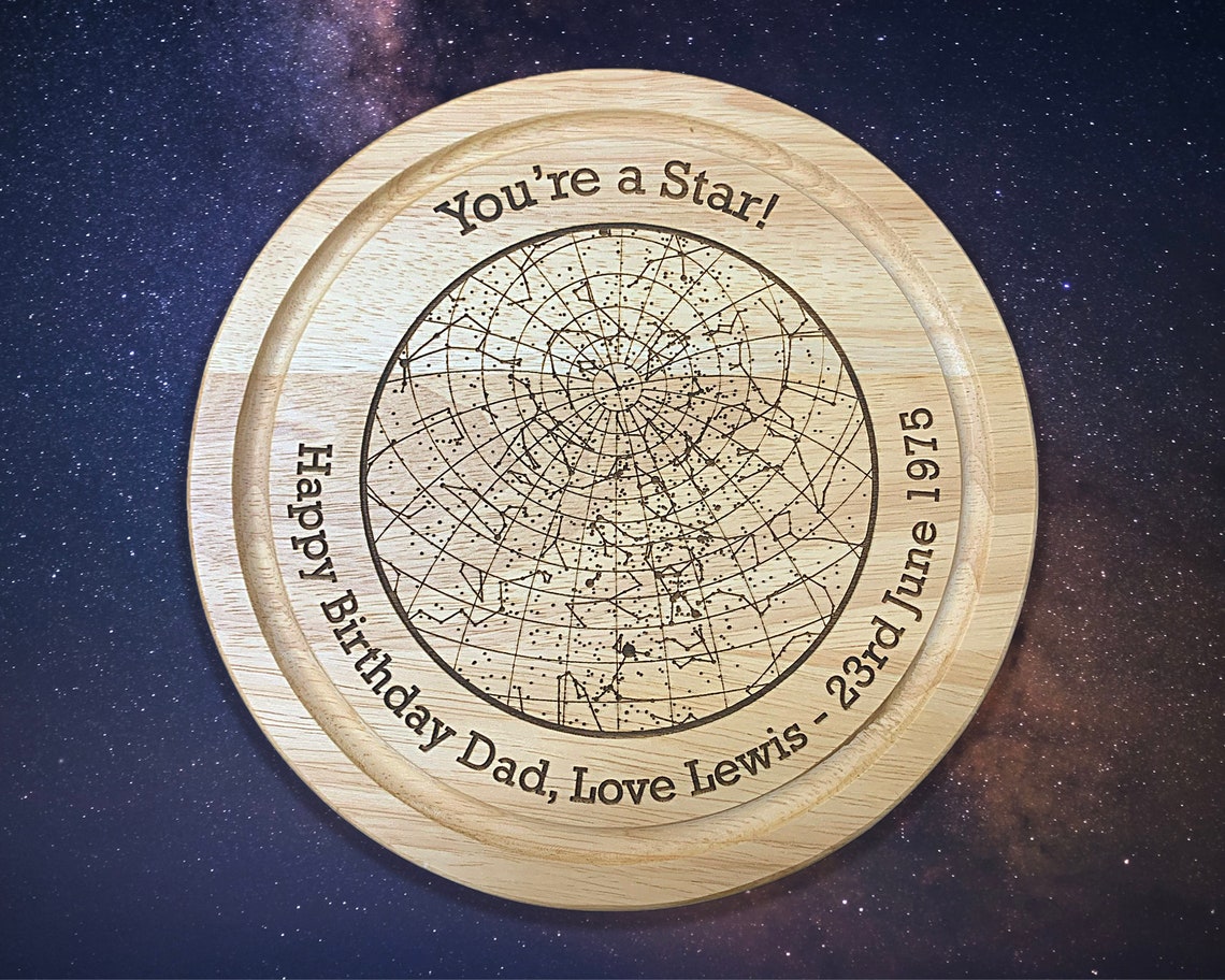 Custom Star Map Chopping Board Constellation Print Night Sky - Etsy UK