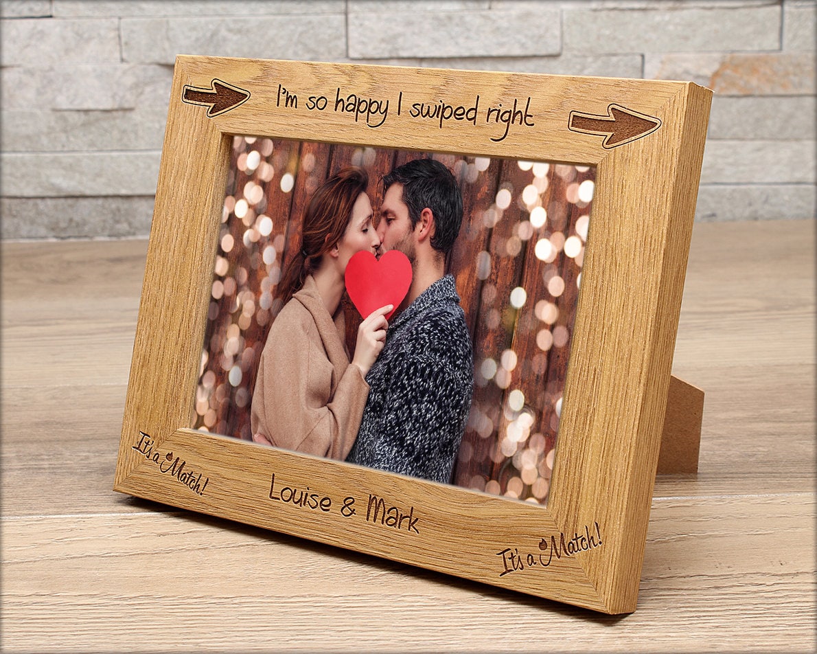 Personalised Photo Frame Tinder inspired picture frame - Etsy Nederland