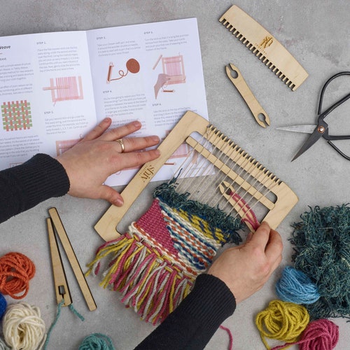 Craft Kit Weaving Frame Loom With Yarn & Tote Bag Choose - Etsy