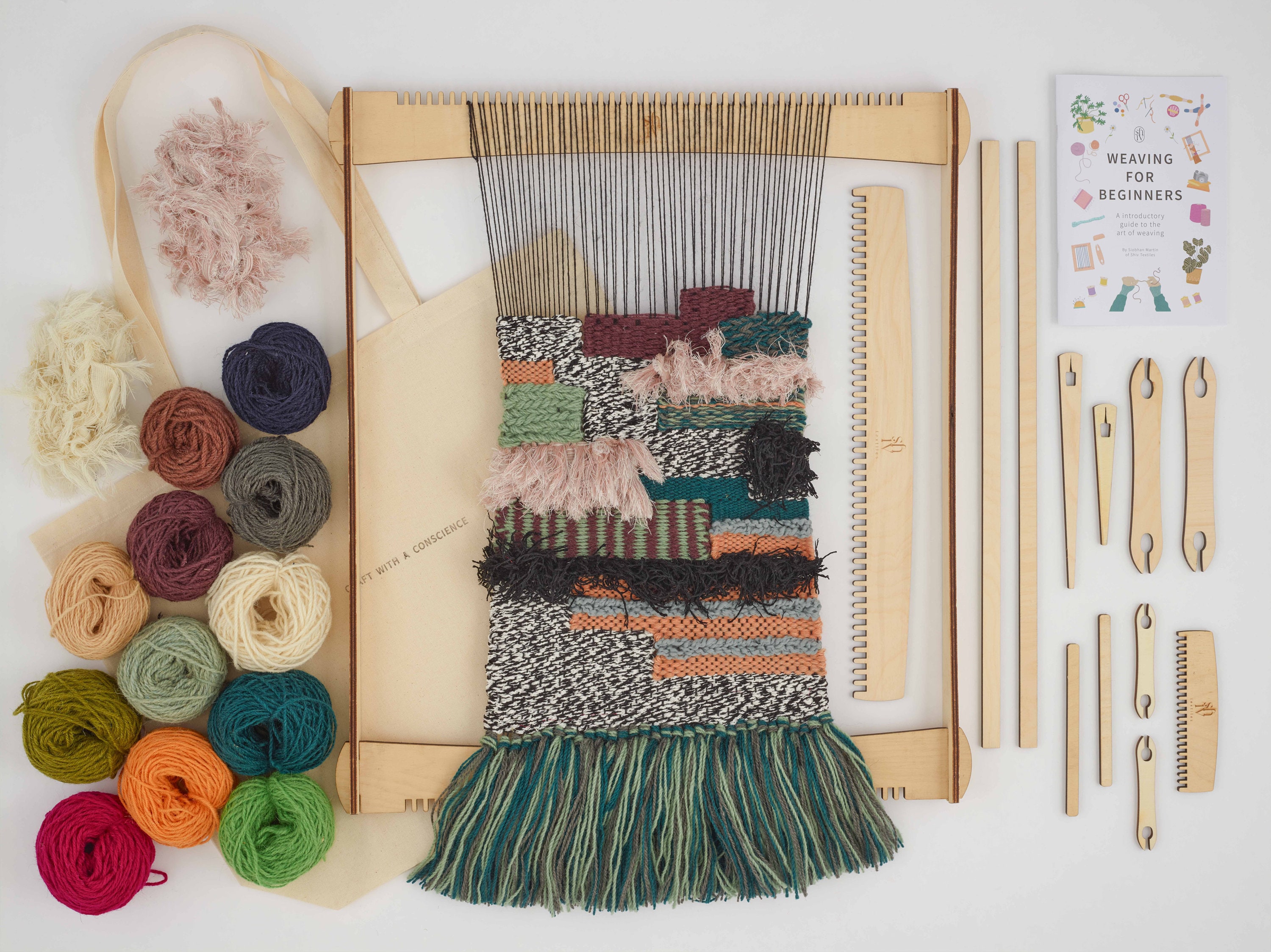 Beginners Weaving Loom Kit Yarn & Instruction Booklet - Etsy