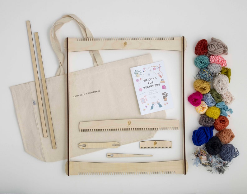 Beginners Weaving Loom Kit Yarn & Instruction Booklet - Etsy