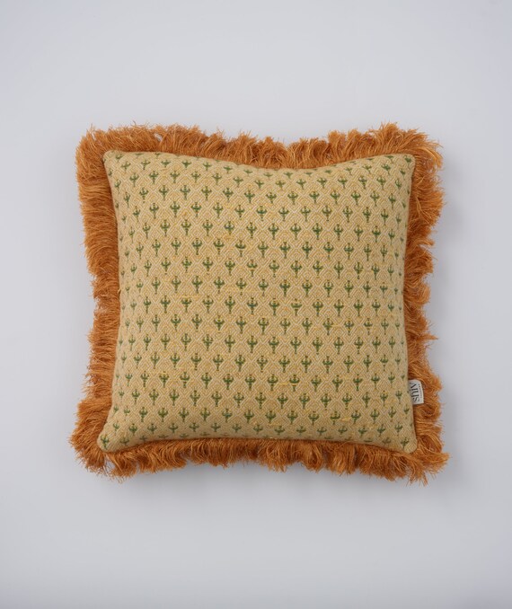Cactus Cushion With Tassels Handwoven in Brighton UK With - Etsy UK
