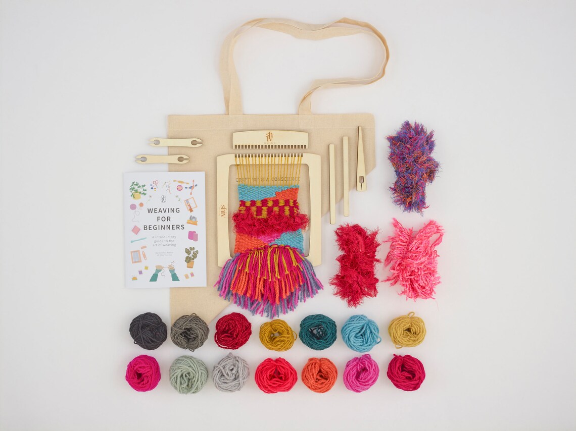 Beginners Weaving Loom Kit Yarn & Instruction Booklet - Etsy