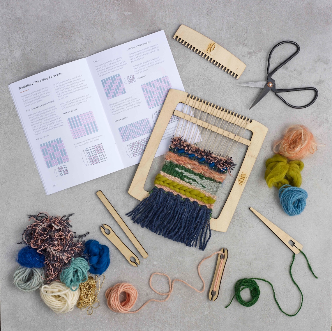 Beginners Weaving Loom Kit Yarn & Instruction Booklet - Etsy