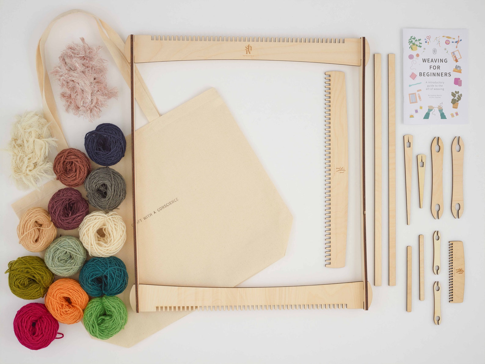 Beginners Weaving Loom Kit, Yarn & Instruction Booklet - Etsy